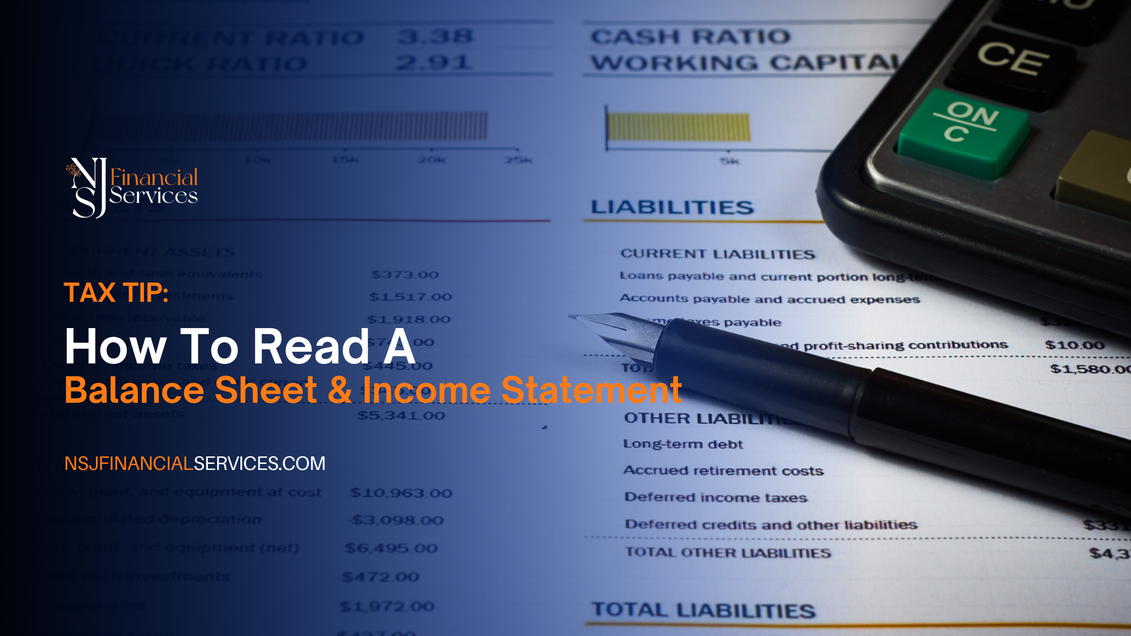 Tax Tip: How To Read A Balance Sheet And Income Statement – NSJ ...